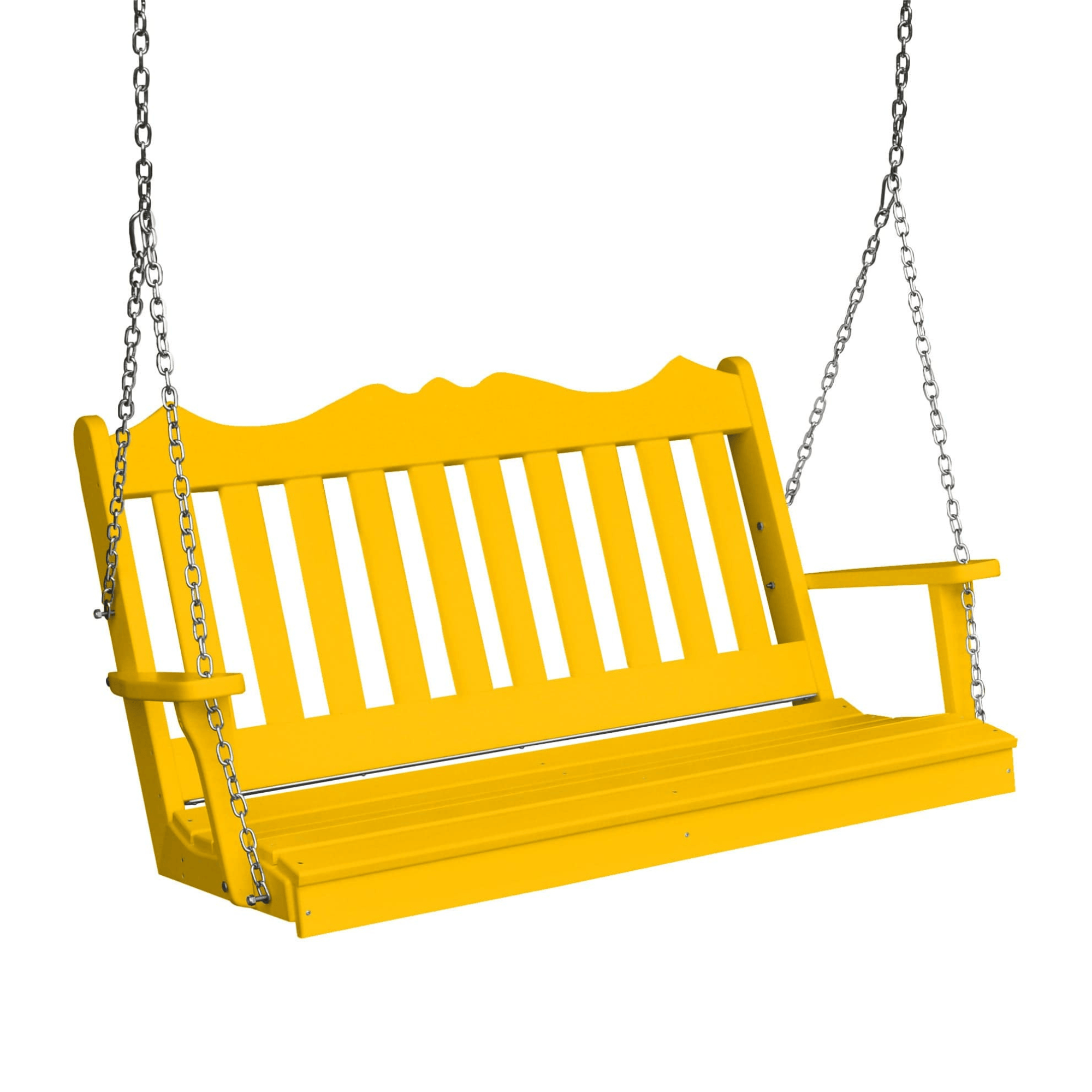 Keystone Amish Co. 5 Foot York Composite Porch Swing, Lemon Yellow ...