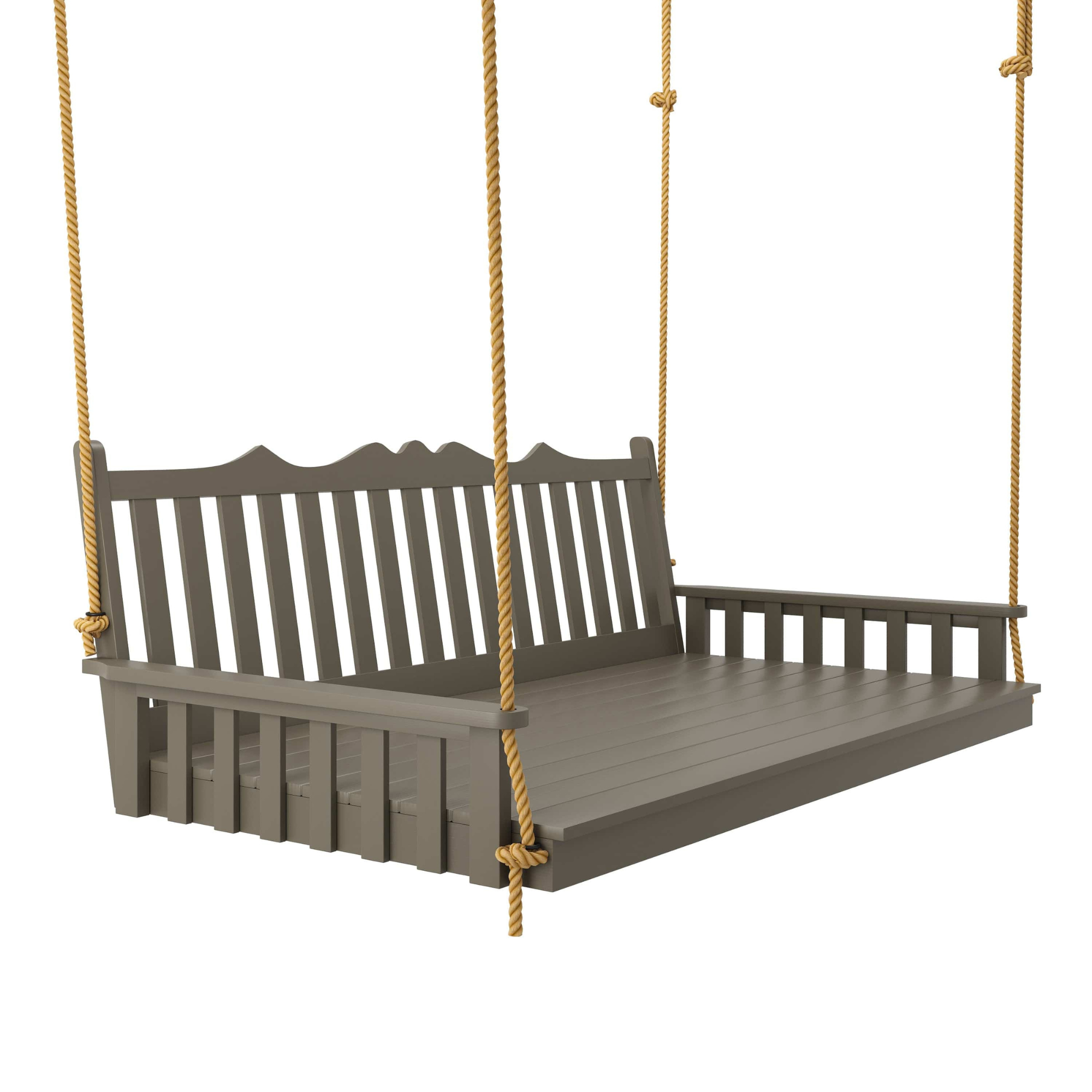 Keystone Amish Co. 6 Foot York Porch Swing Bed, Olive Grey Paint ...