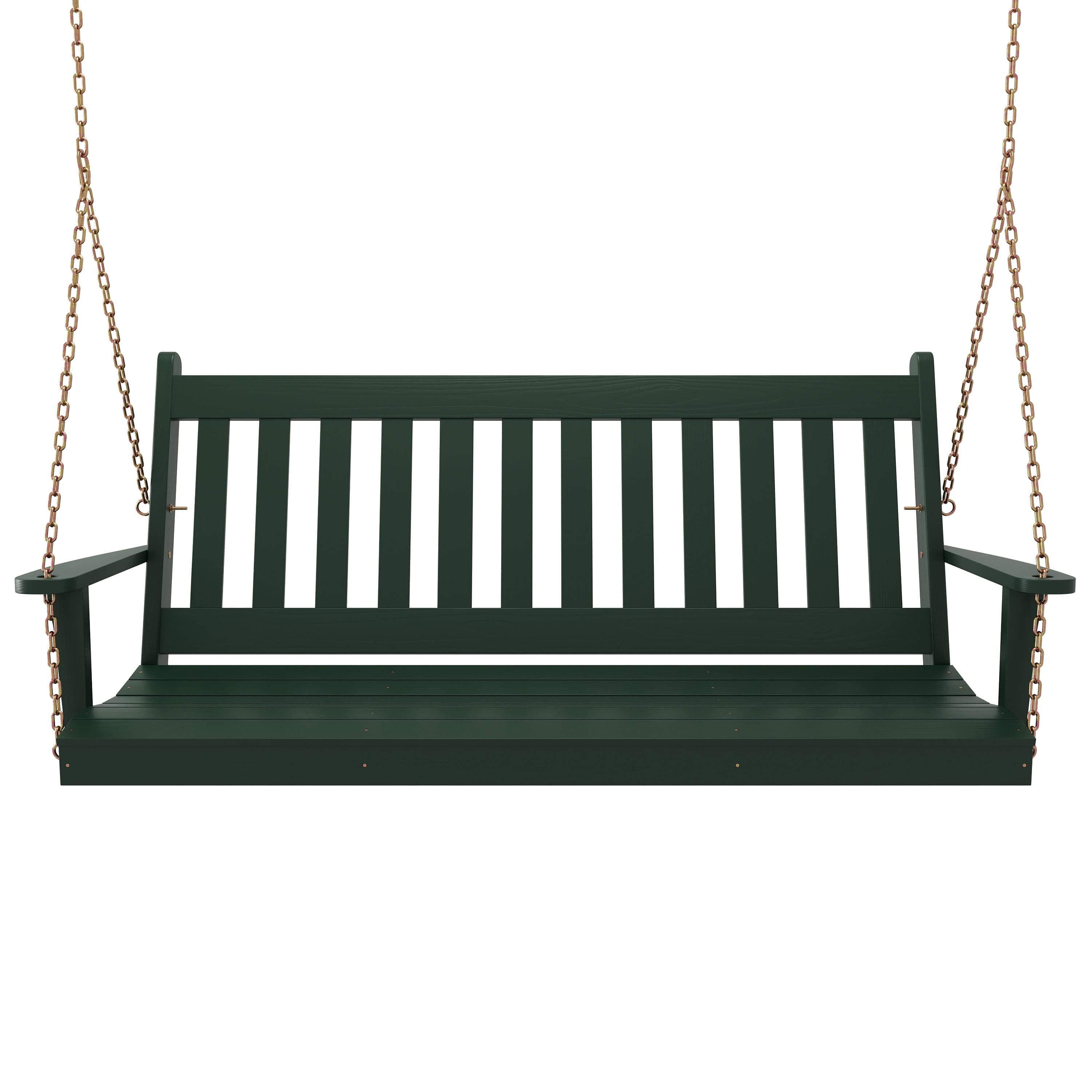 Keystone Amish Co. 6 Foot Franklin Porch Swing, Dark Green – Amish Lane