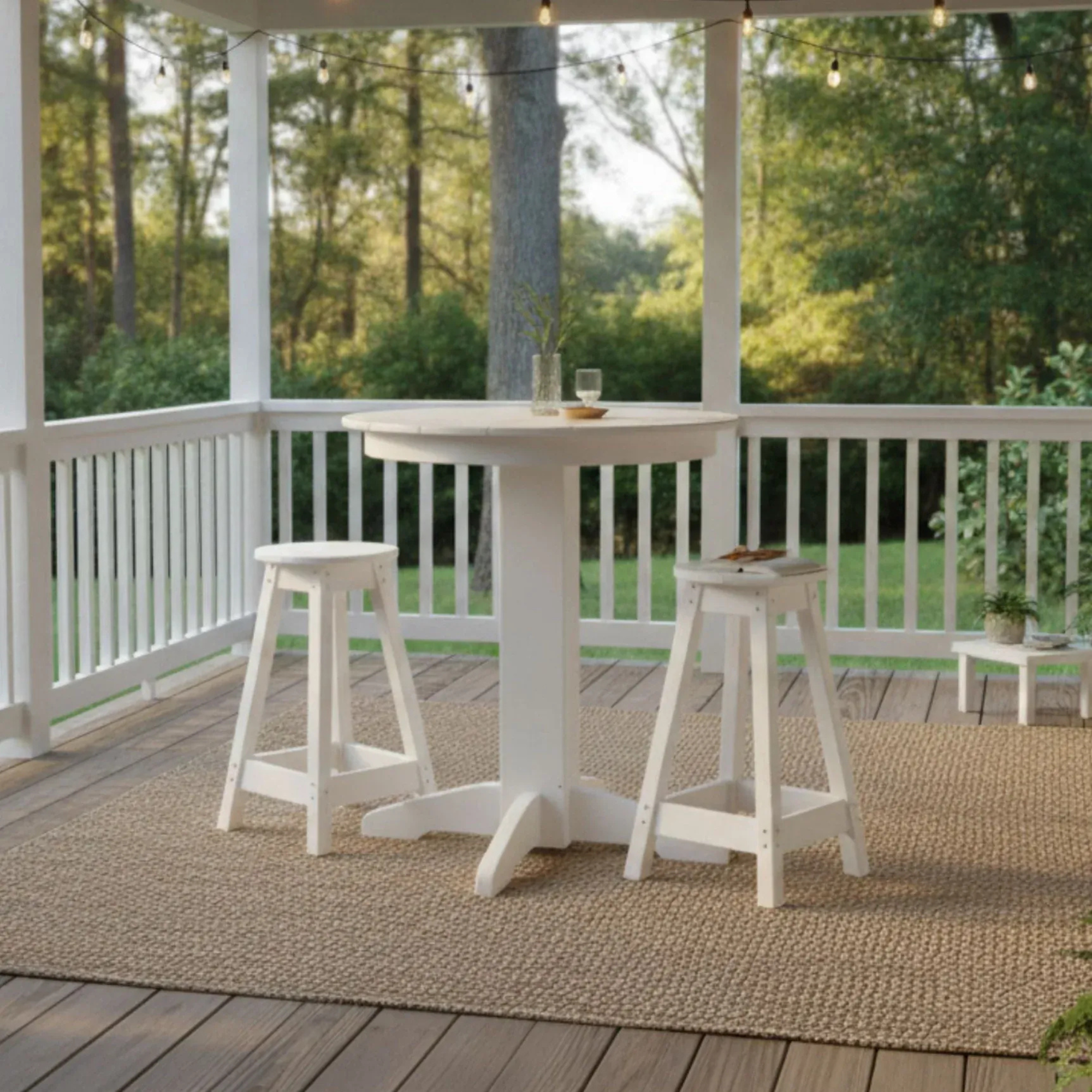 Keystone Amish Co. Poly Composite Sierra Counter-Height Barstool Set ...