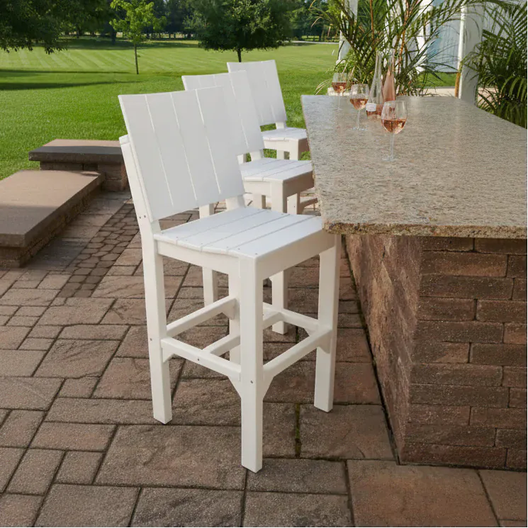 Luxcraft Poly Composite Urban Side Bar Chair – Amish Lane