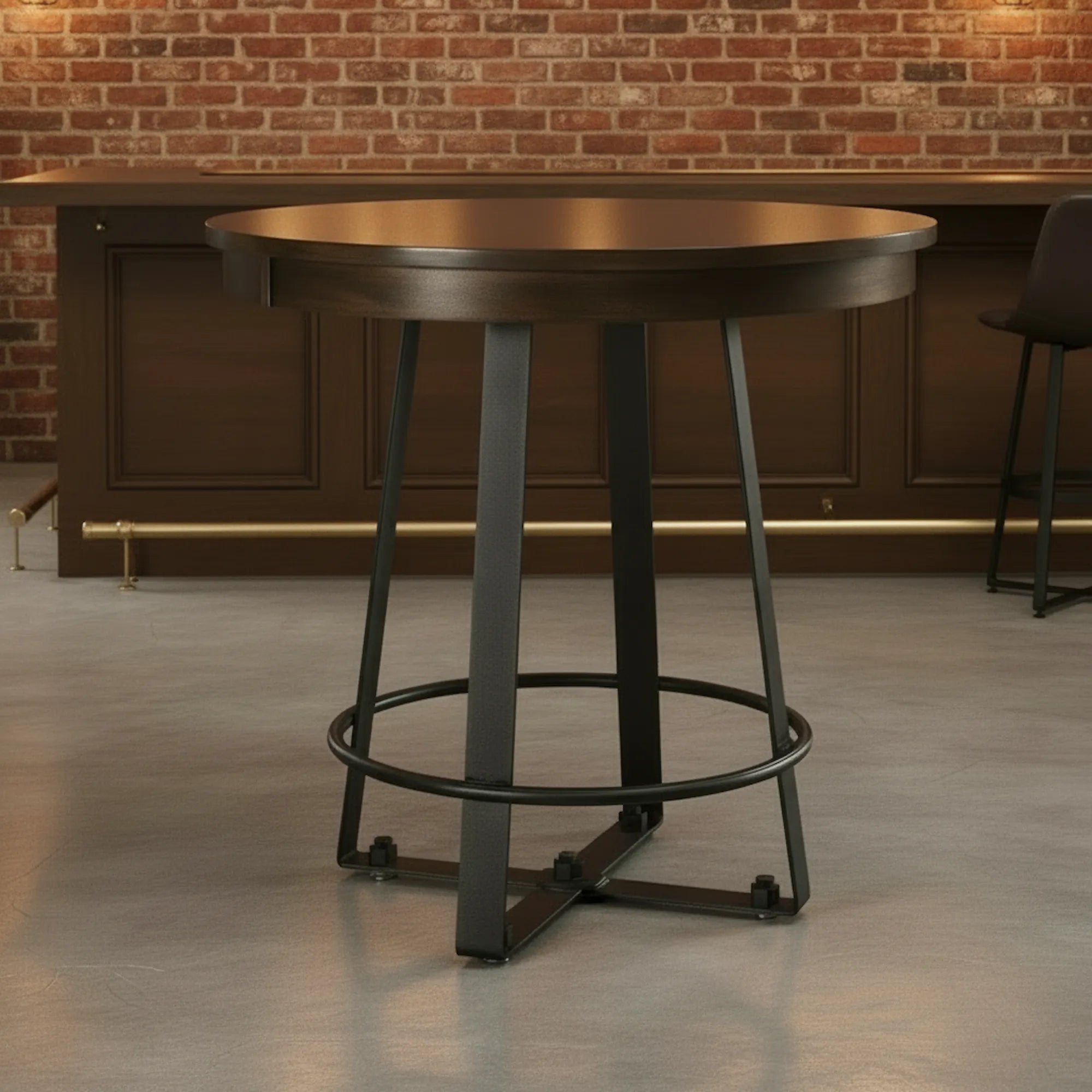 Hoosier Timbercraft Walker Counter Height Round Bar Table – Amish Lane